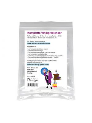 Complete Wine Ingredients Kit. - Swedish Connections